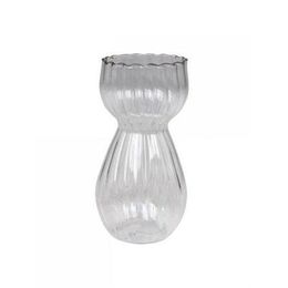 Chic Antique Kleine Glas Vase H10,5/D5,5 cm, klar skandinavische Deko Online Shop
