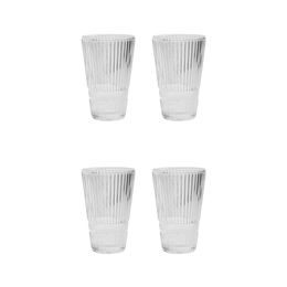 house doctor Bierglas HDSlots 4er Set 12.5 cm, &Oslash; 7.8 cm, 285 ml