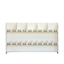 Chic Antique Sortierregal f&uuml;r Wand mit 15 F&auml;chern 120 x 12 x 70 cm, antique creme skandinavische Deko Online Shop