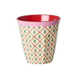 Rice Medium Becher aus Melamin Christmas Tree 250 ml &Oslash; 9 cm, H&ouml;he 9 cm