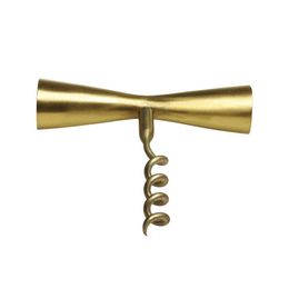 Chic Antique Messing Korkenzieher H&ouml;he 10, L&auml;nge 9, Breite 2 cm