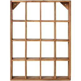 IB Laursen Wandregal mit 16 F&auml;chern ohne R&uuml;ckwand UNIKA 46 x 12 x 61 cm skandinavische Deko Online Shop