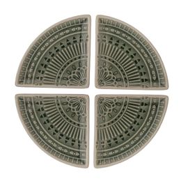 Bloomingville Rani Tablett, Steingut 4-teilig L11xH1xB11 cm