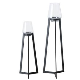 Boltze Windlicht Tulia, 2er-Set Schwarz skandinavische Deko Online Shop