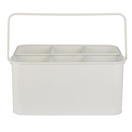 IB Laursen Metall Kiste mit 6 F&auml;chern und Griff 31 x 19 x 14 cm