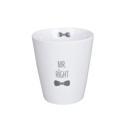 Krasilnikoff Porzellanbecher Happy Mug Mr Right 330 ml skandinavische Deko Online Shop