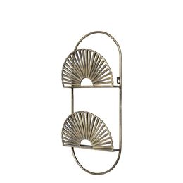 Chic Antique Eisen Regalbrett mit Dekor H&ouml;he 60, L&auml;nge 25, Breite 10,5 cm skandinavische Deko Online Shop