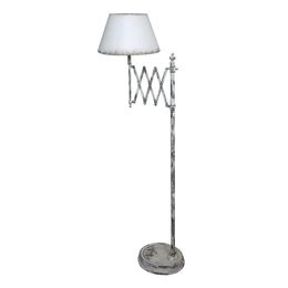 Chic Antique Antike Stehlampe Ziehharmonika H157/L62/&Oslash; 38 cm antique creme skandinavische Deko Online Shop