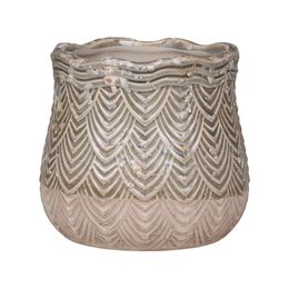 Chic Antique Valence &Uuml;bertopf H12/D12 cm, staubig gr&uuml;n
