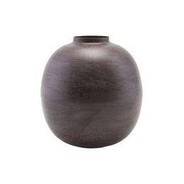 house doctor Vase Etnik rund &Oslash;13 x H14 cm, rot/ violett skandinavische Deko Online Shop