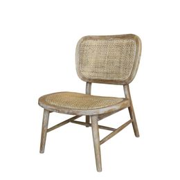 Chic Antique Stuhl mit Geflechtsitz 78,5x60x62 cm