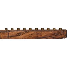 IB Laursen Kerzenhalter f&uuml;r 10 Stabkerzen 2,2 cm UNIKA 68 x 5.5 x 11.5 cm