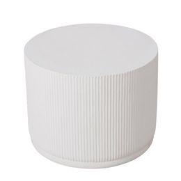 Boltze Couchtisch Flippo &Oslash; 50 cm, H&ouml;he 38 cm, Hellgrau skandinavische Deko Online Shop
