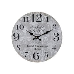 Chic Antique Wanduhr Be Joyful in Hope &empty; 34 cm skandinavische Deko Online Shop
