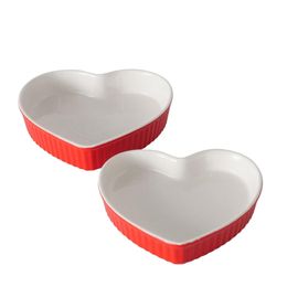 Boltze Herzf&ouml;rmige Backform Sweetheart, 2er Set 20 x 19 x 3,5 cm / 22 x 22 x 4,5 cm skandinavische Deko Online Shop