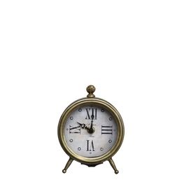 Chic Antique Antike Uhr auf Fu&szlig; H&ouml;he 14,5, L&auml;nge 11, Breite 5 cm skandinavische Deko Online Shop