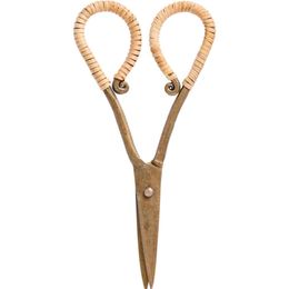 IB Laursen Vintage Schere mit Rattangriff 17 x 8 cm skandinavische Deko Online Shop