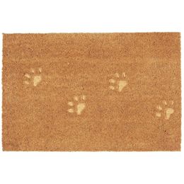 IB Laursen T&uuml;rmatte eingepr&auml;gte Hundepfoten 60 x 40 x 1.7 cm