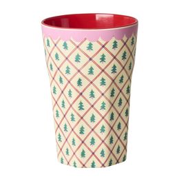 Rice Gro&szlig;er Becher aus Melamin Christmas Tree 400 ml &Oslash; 9 cm, H&ouml;he 13 cm skandinavische Deko Online Shop
