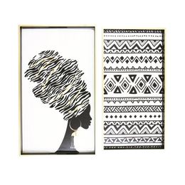 byRoom Tablett 2er Set African 63 x 38cm, schwarz skandinavische Deko Online Shop