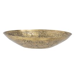 Bloomingville Tablett Deniz aus Aluminium &Oslash;26xH6 cm, gold skandinavische Deko Online Shop