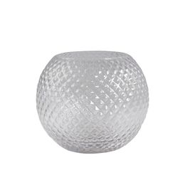 Chic Antique Vase mit Diamantenausschnitt H16/D18 cm, klar skandinavische Deko Online Shop
