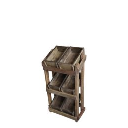 Chic Antique Grimaud Regal mit 6 Backsteinformen H92/L43/B32 cm