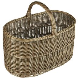 IB Laursen Ovaler Korb geraden Seiten und Henkel 34 x 27 x 26 cm skandinavische Deko Online Shop