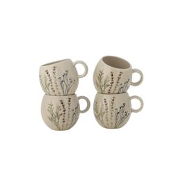 Bloomingville Bea Becher Multipack aus Steingut &Oslash; 9,5xH8,5 cm, 4er skandinavische Deko Online Shop