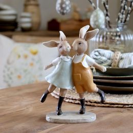 Chic Antique Kaninchenfigur mit Kleid & Hose 15 x 7 x 21 cm skandinavische Deko Online Shop