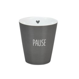 Krasilnikoff Happy Mug Becher Pause 330 ml. 10 cm, &Oslash; 8,7 cm