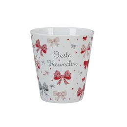 Krasilnikoff Happy Mug Becher Beste Freundin &Oslash; 8.8, H&ouml;he 10 cm, 330 ml skandinavische Deko Online Shop