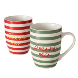 Boltze Becher Amore, 2er Set 10,5 cm, &Oslash; 8 cm, 330 ml skandinavische Deko Online Shop