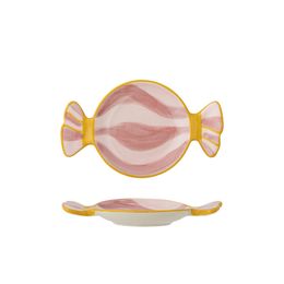 Bloomingville Servierplatte Caramella aus Steingut Rosa L15xH1,5xB10 cm skandinavische Deko Online Shop