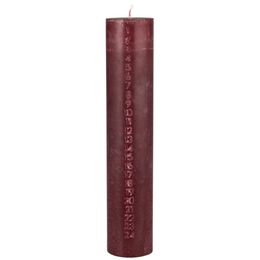IB Laursen Weihnachtskerze mit gepr&auml;gten Zahlen 1-24 H&ouml;he 30, &Oslash; 6 cm, rhododendron skandinavische Deko Online Shop