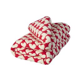 Rice Baumwolle Decke - Rot 180 x 130 cm skandinavische Deko Online Shop