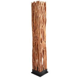 Invicta Interior Stehleuchte Nature Art Longanholz natur 31 x 31 x 173 cm skandinavische Deko Online Shop