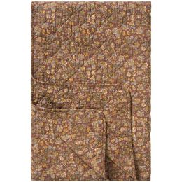 IB Laursen Quilt Blumenfelder in Bordeaux 180 x 130 cm
