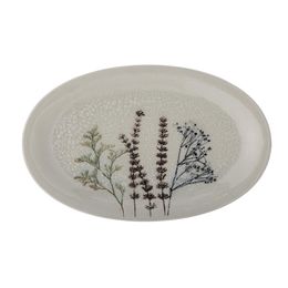 Bloomingville Servierplatte Bea aus Steingut L28,5xH2xB18 cm