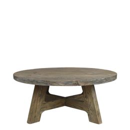 Chic Antique Sofatisch Rund aus Recyclingholz 38x90 cm skandinavische Deko Online Shop