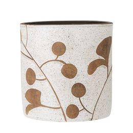 Bloomingville Blumentopf Janis H20 x &Oslash;20 cm, weiss skandinavische Deko Online Shop