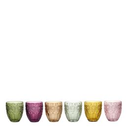 Chic Antique Saint-&Eacute;milion Trinkgl&auml;ser mit Muster, 6 Farben H10, &Oslash;8,5 cm skandinavische Deko Online Shop
