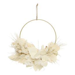 Chic Antique Fleur Kranz mit getrockneten Blumen &empty;35 cm, creme skandinavische Deko Online Shop