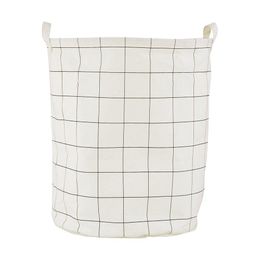 house doctor W&auml;schetasche W&auml;schekorb Squares &empty; 40 cm, H&ouml;he 50 cm skandinavische Deko Online Shop