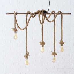 Boltze Pendelleuchte Toko Jute 100 x 20 x 200 cm skandinavische Deko Online Shop