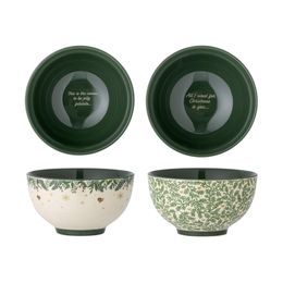 Bloomingville Grazia Schale aus Steingut, 2er Set 2 x &Oslash; 14xH7,5 cm
