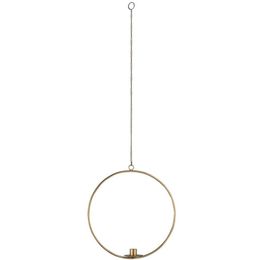 IB Laursen Kerzenhalter Kreis zum Aufh&auml;ngen mit Kette f&uuml;r Stabkerze 29.5 x 6.5 x 86 cm skandinavische Deko Online Shop