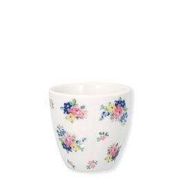 GreenGate Mini Latte Cup Augusta White &Oslash; 7, H&ouml;he 7 cm