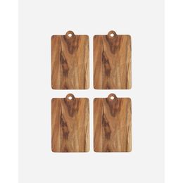 Nicolas Vah&eacute; Nicolas Vahe Schneidebrett Butter 4er Set aus Akazienholz 20 x 13 x 1 cm