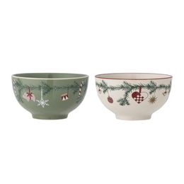 Bloomingville Weihnachtsschalen Yule 2er &Oslash; 14xH7,5 cm